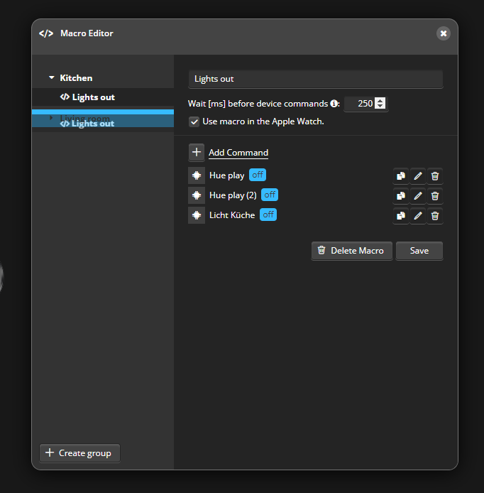 Duplicate Macro VIZ Designer Doku